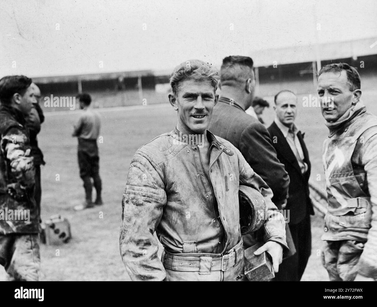 Eric Chitty, West Ham Speedway racer. 22 July 1949 Stock Photo - Alamy