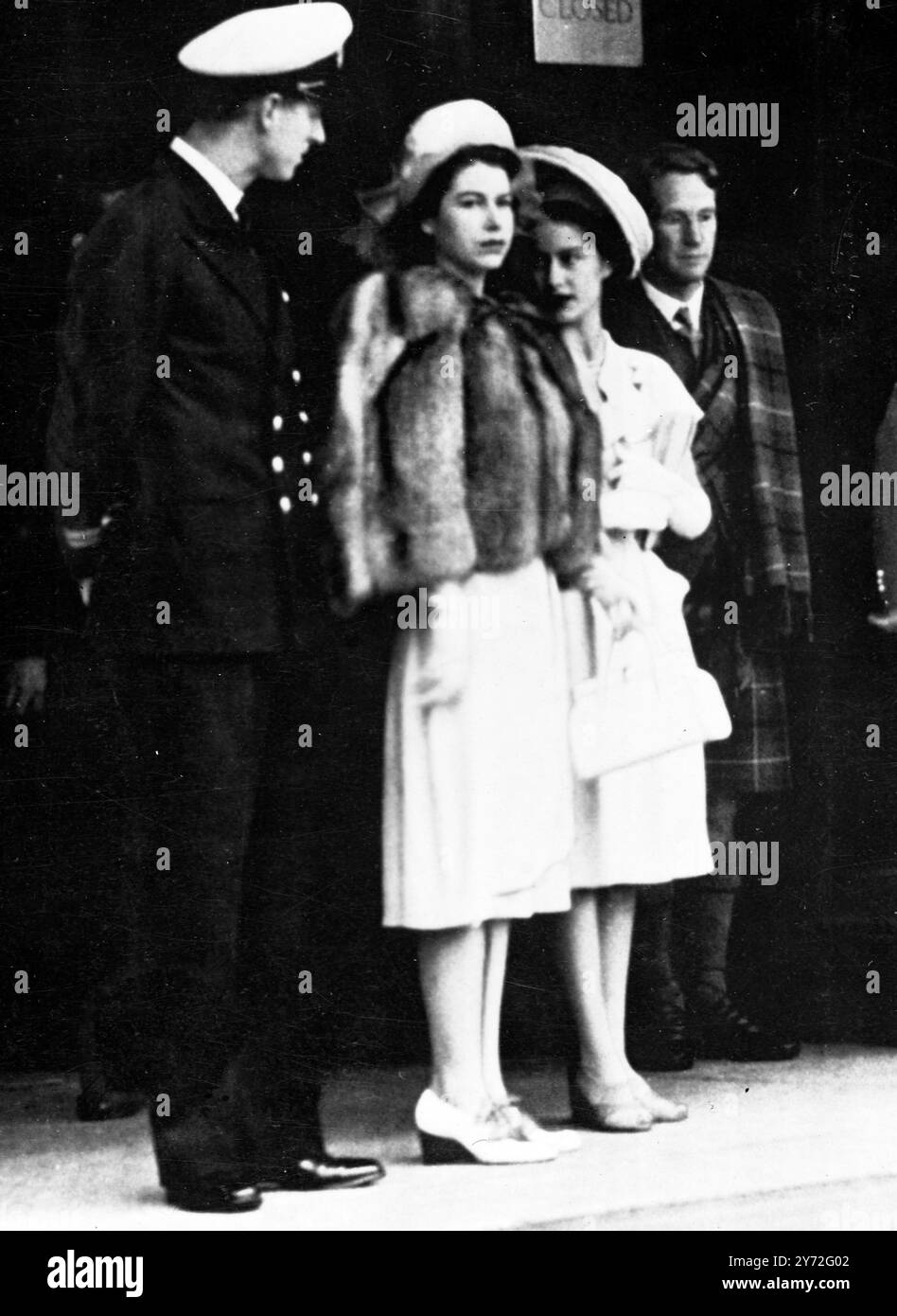 Her Royal Highness Princess Elizabeth, Lieutenant Philip Mountbatten, her Royal Highness ...