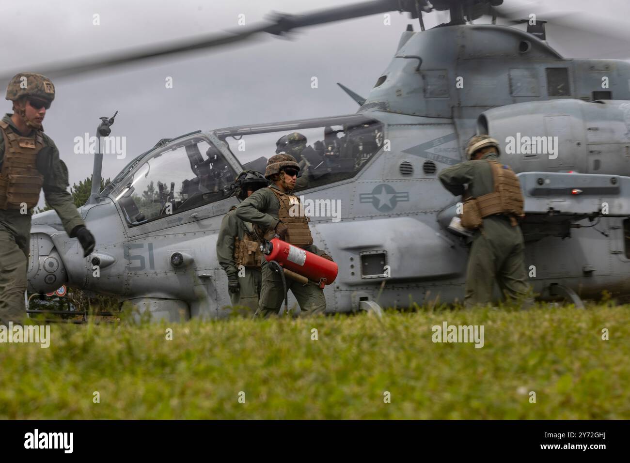 U.S. Marines with Marine Light Attack Helicopter Squadron 367, Marine ...