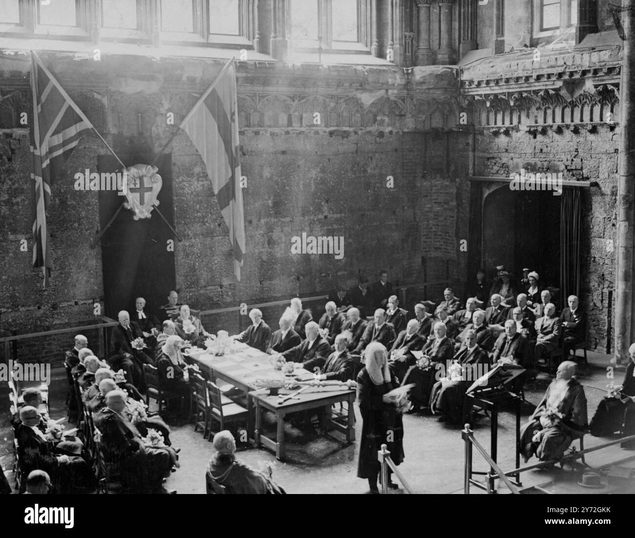Interior guildhall london Black and White Stock Photos & Images - Alamy