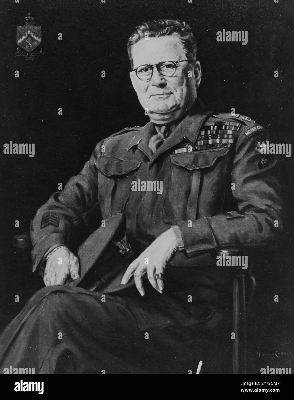 The painting in oils of Brigadier General Wade Hampton Hayes, .O.B.E ...