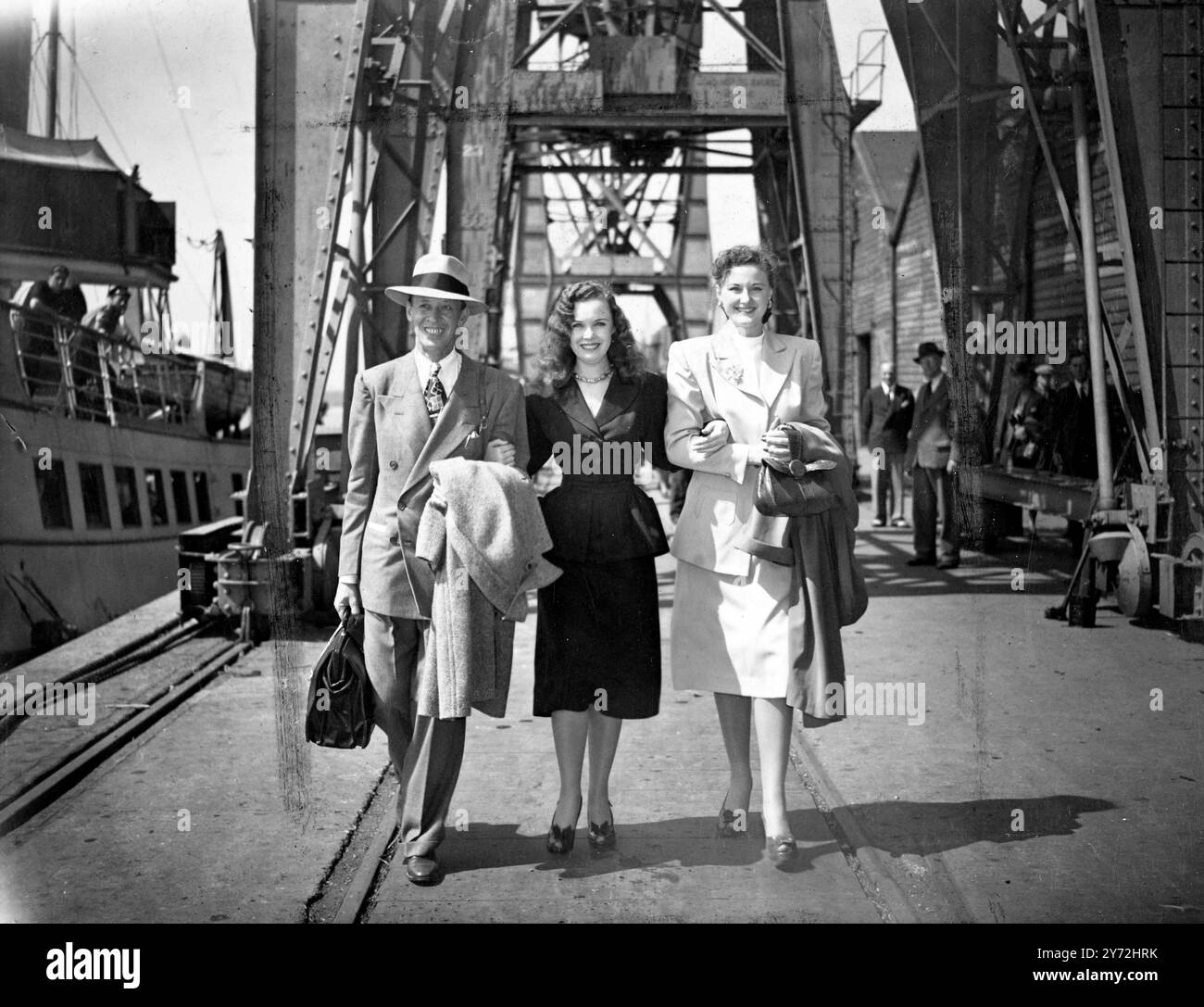 Miss Gloria Jean 21-year-old American singer and film star arrived at ...