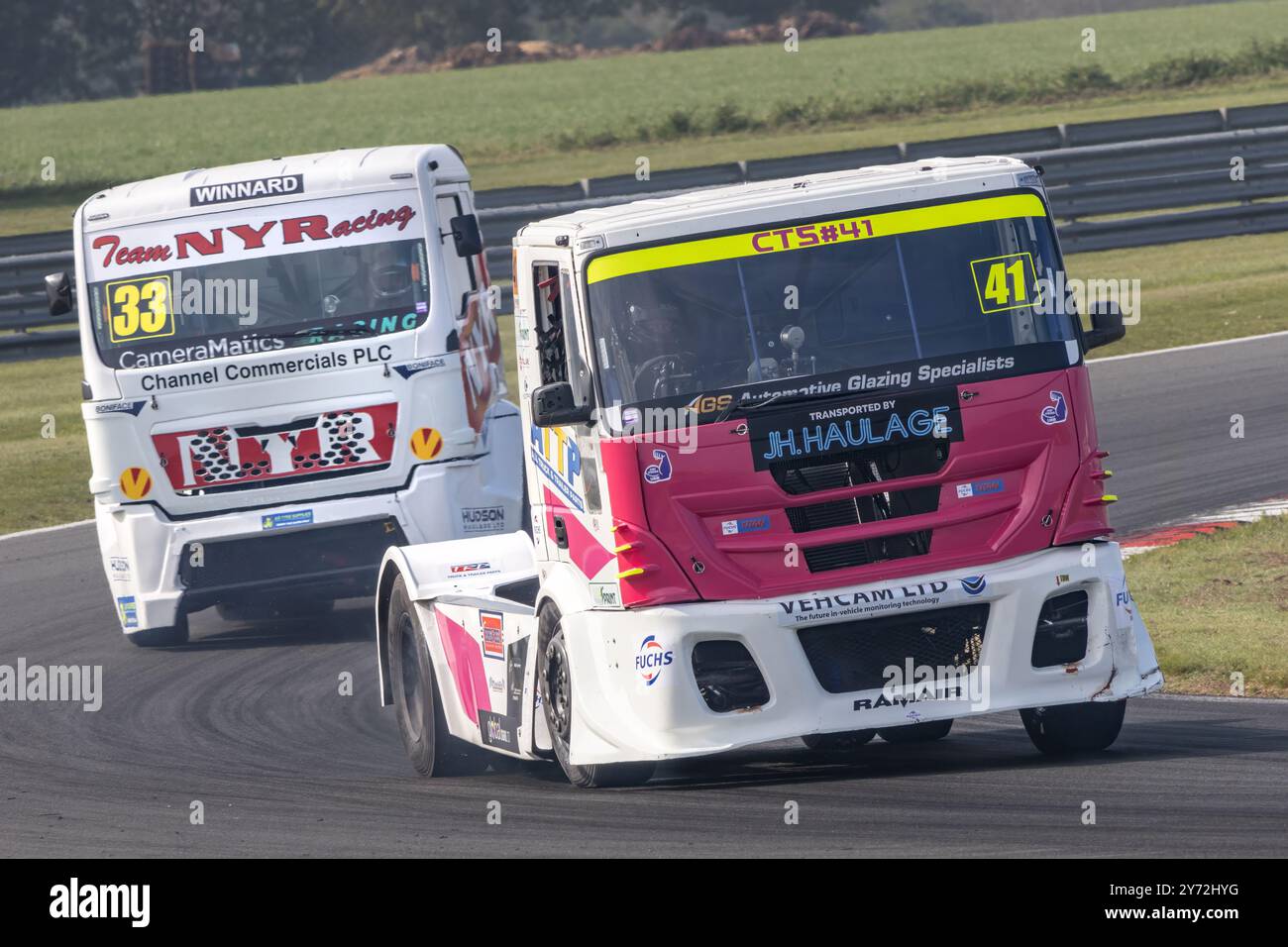 Simon Cole's CTS#41 Racing Iveco truck leads Neil Yates MAN out of ...