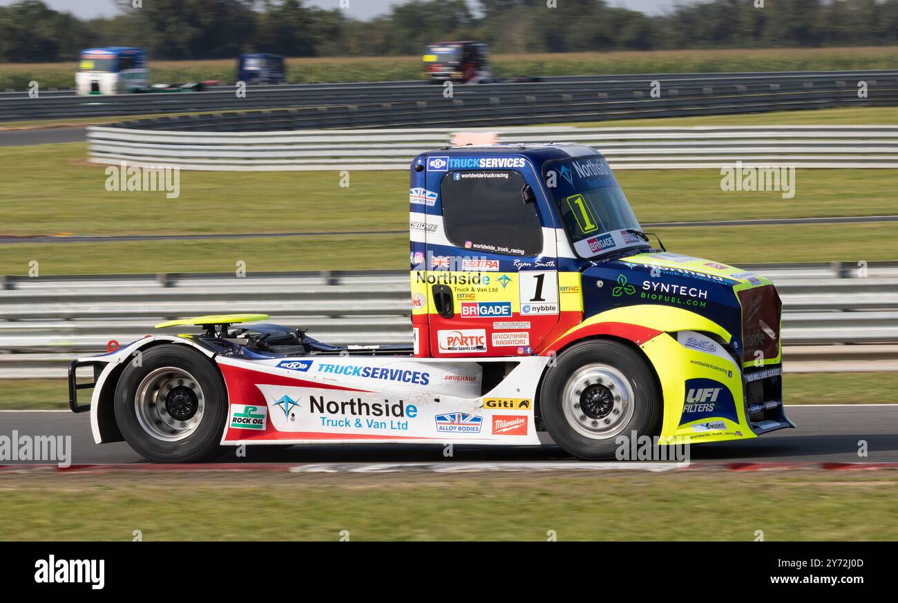 Ryan Smith's Worldwide Truck Racing Daimler Freightliner during the ...