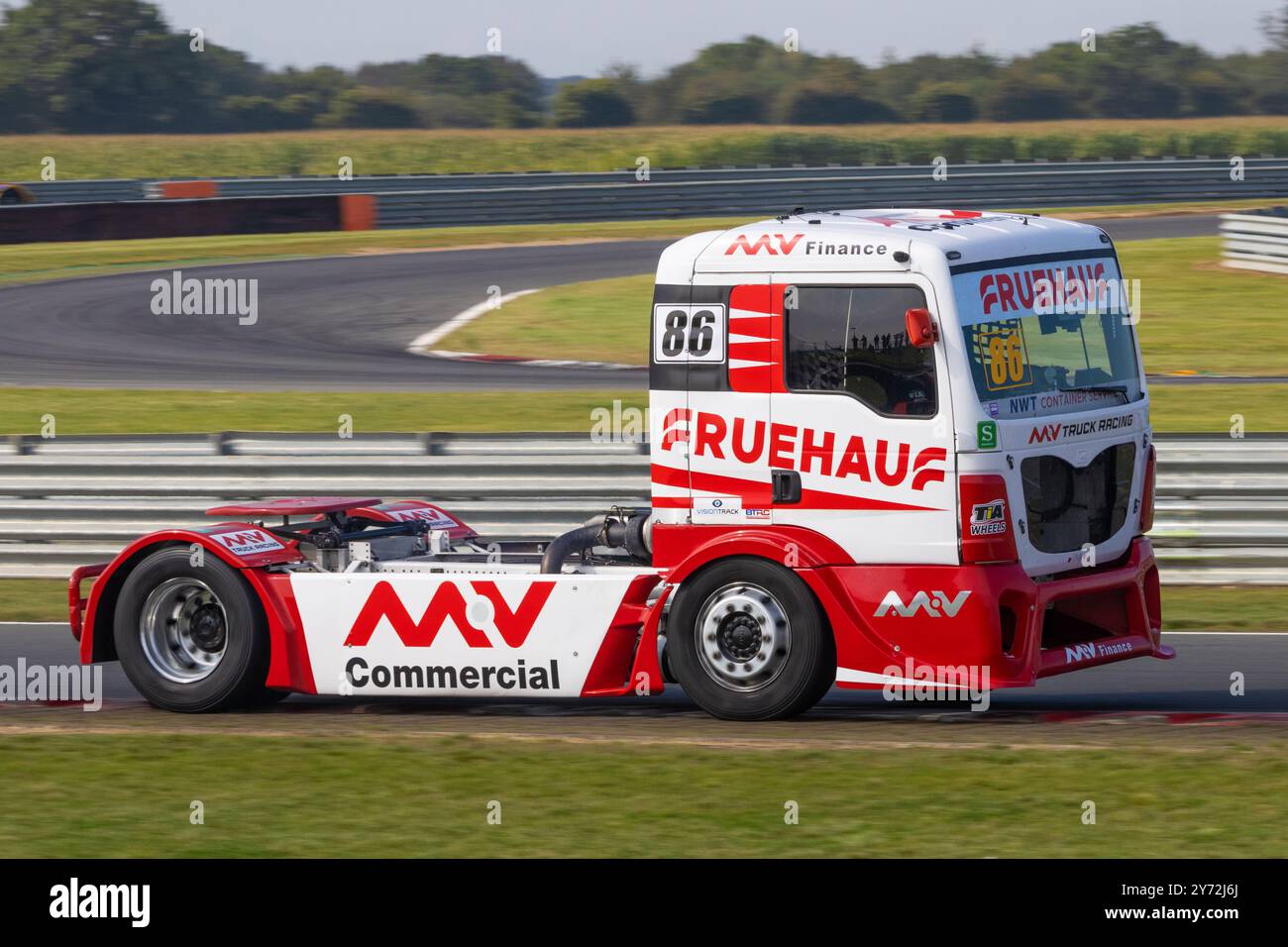 Tom O'Rourke in his MV Commercial MAN TGS at 2023 British Truck Racing ...