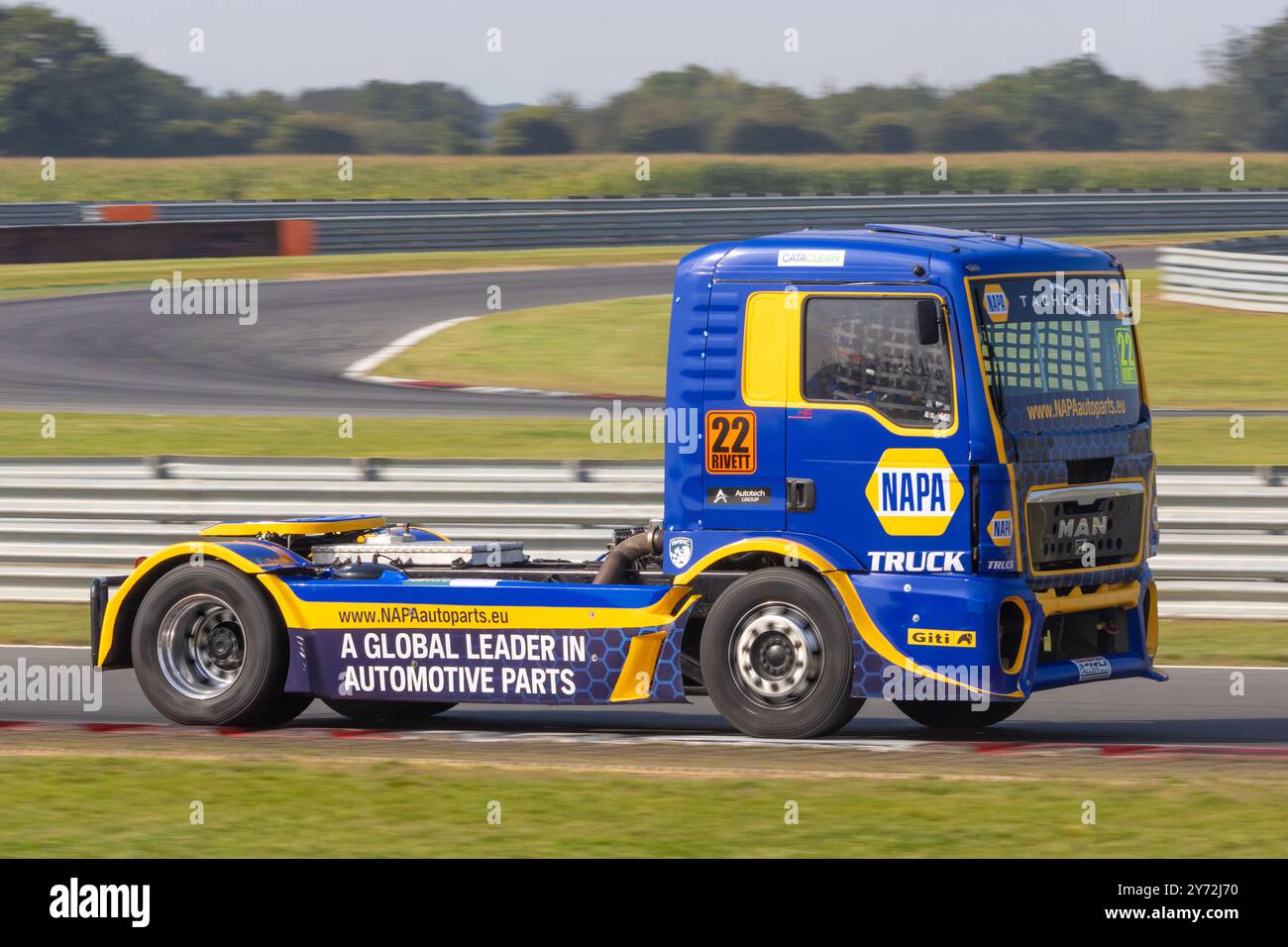 Paul Rivett in the NAPA Racing UK MAN TGX during the 2023 British Truck ...