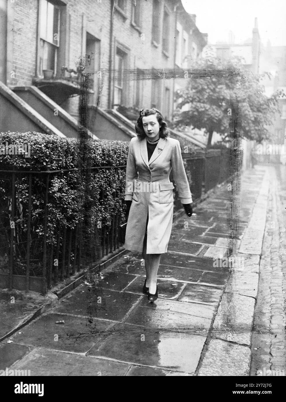 Mrs Veronica Hugo, 24, an artist's model of Edith Grove, Chelsea, was ...