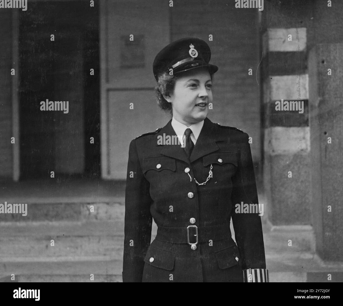 Police Officer Dorothy Shepherd, who stars in a police recruiting film ...