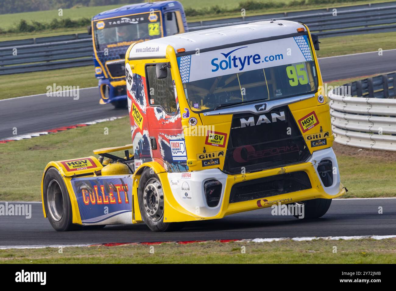 Richard Collett in his MAN TGX during the 2023 British Truck Racing ...