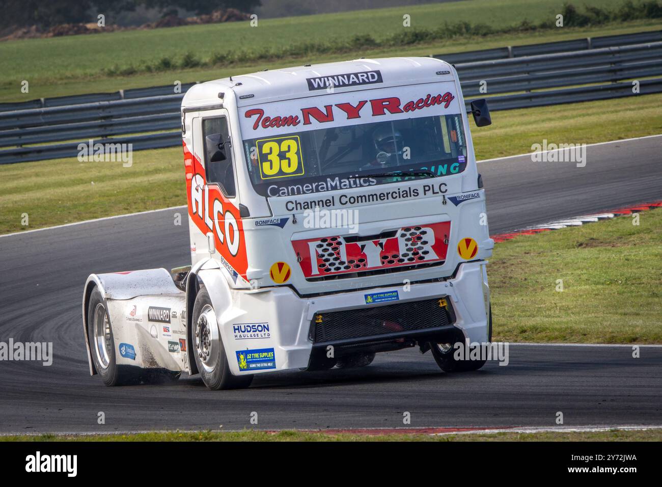 Neil Yates in his NY Racing MAN TG during the 2023 Snetterton British ...