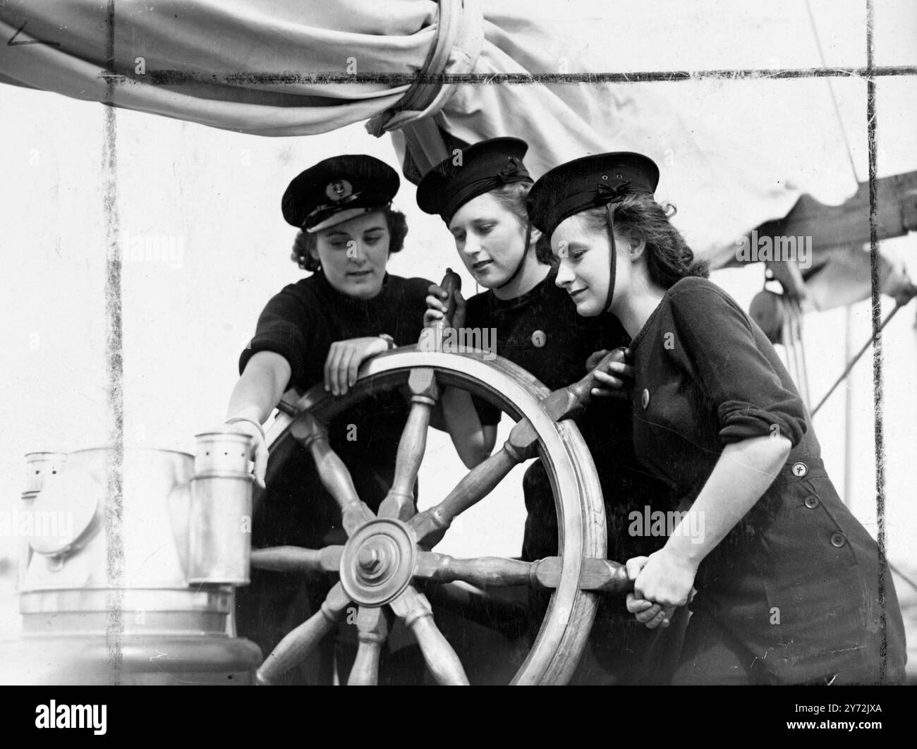 Members of the Girls 'Nautical Training Corps are obtaining first-hand ...