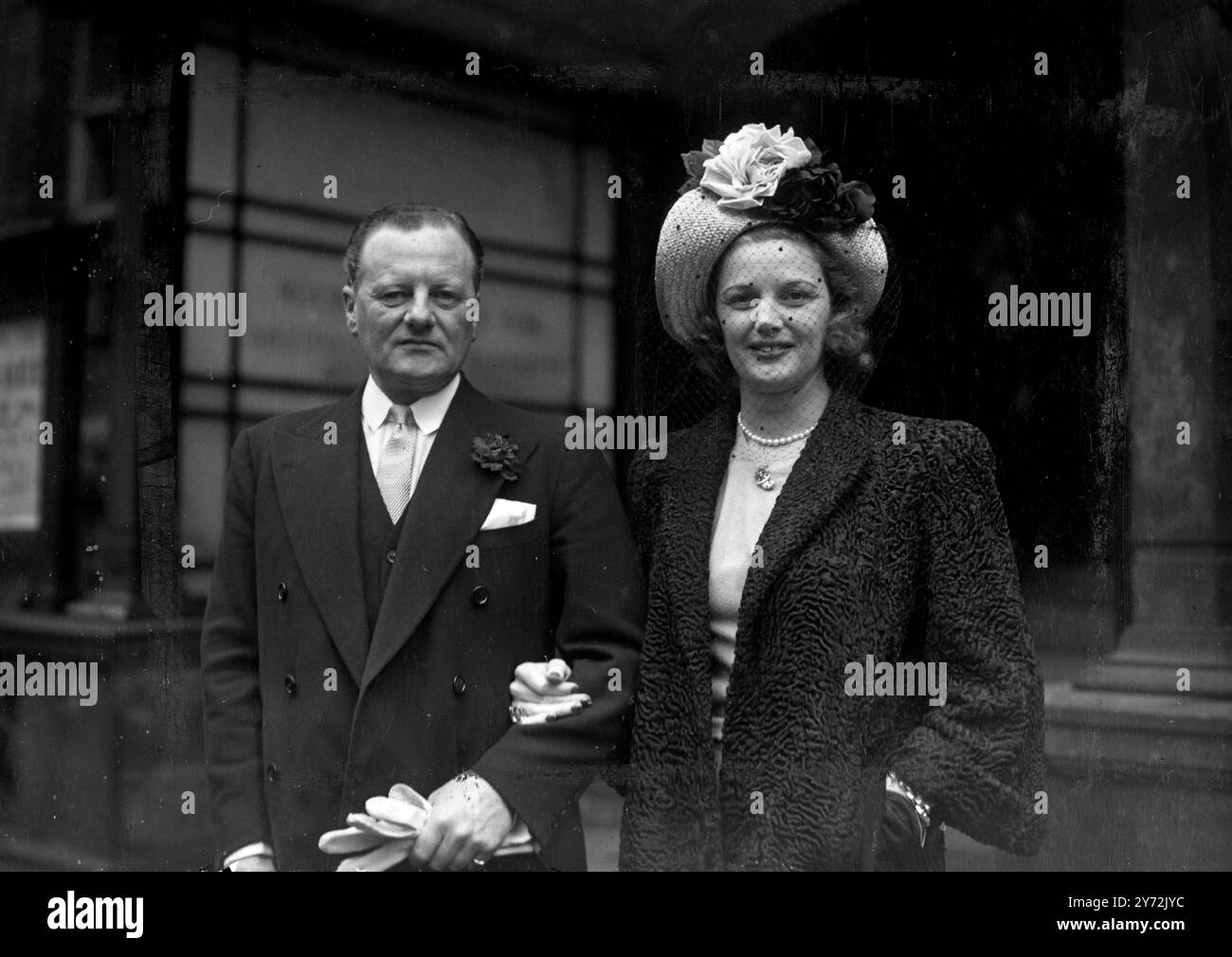 Well-known British tennis player, Miss Eileen Bennett was married at ...