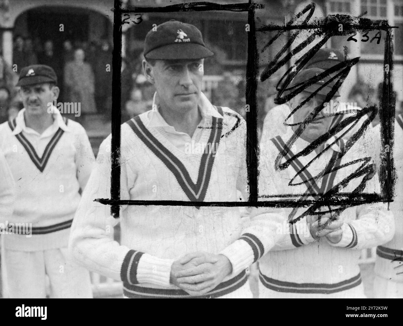 Alan Melville (left) the South African test captain, well-known in ...