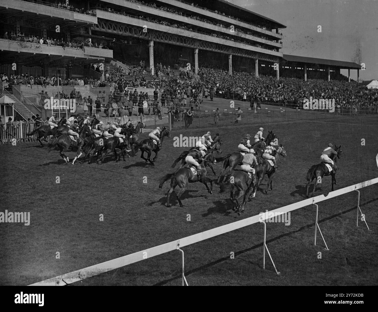 The first meeting since before the war opened today on the famous Epsom ...