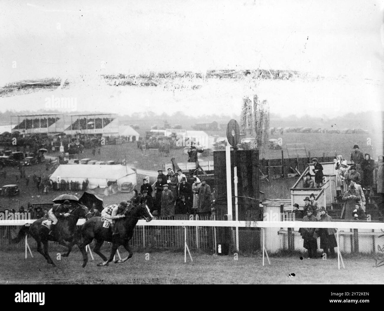 Rain fell in the 2nd day of the spring meeting at Epsom today, where ...