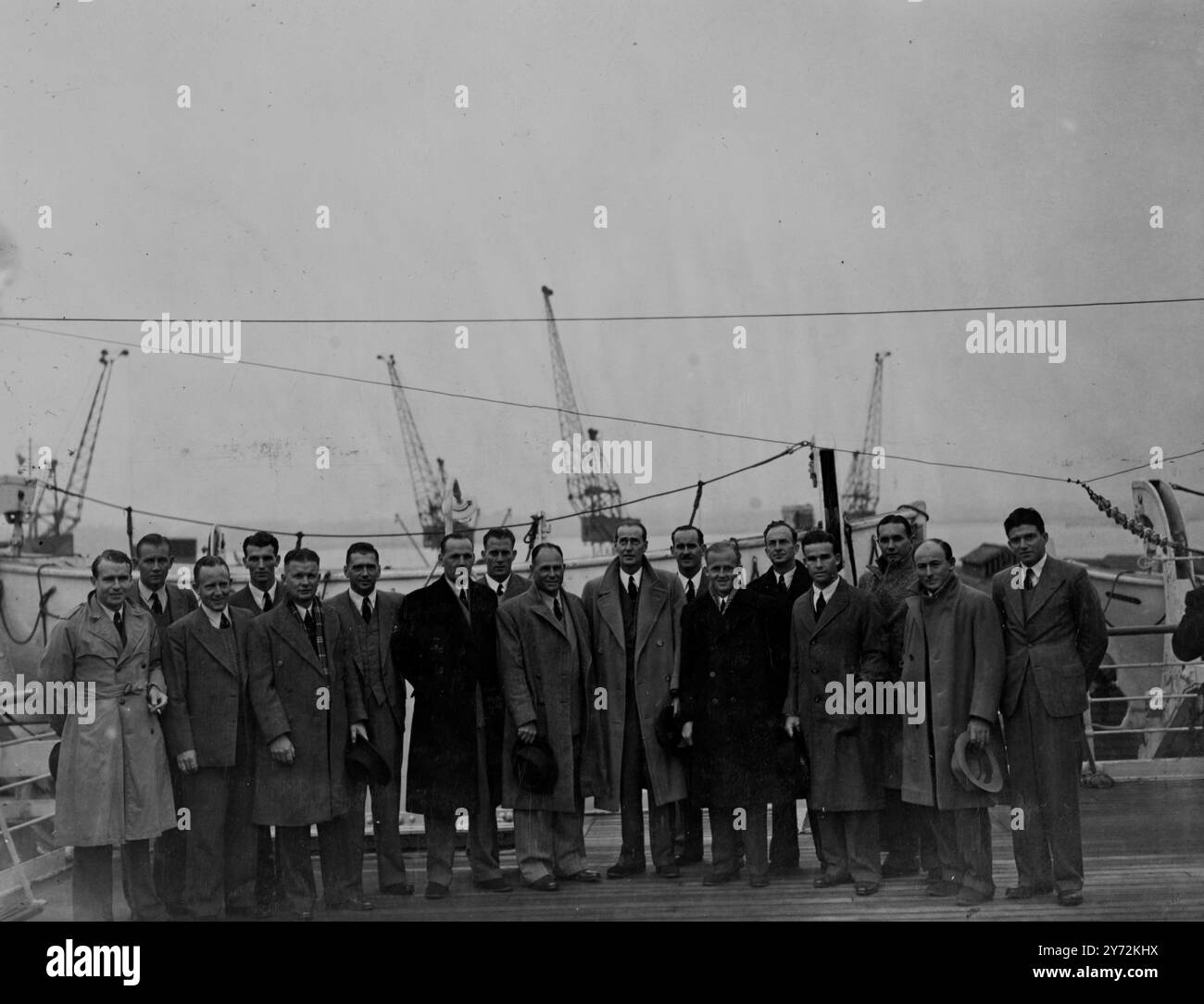 The South African cricket team, captained by Alan Melville, a former ...