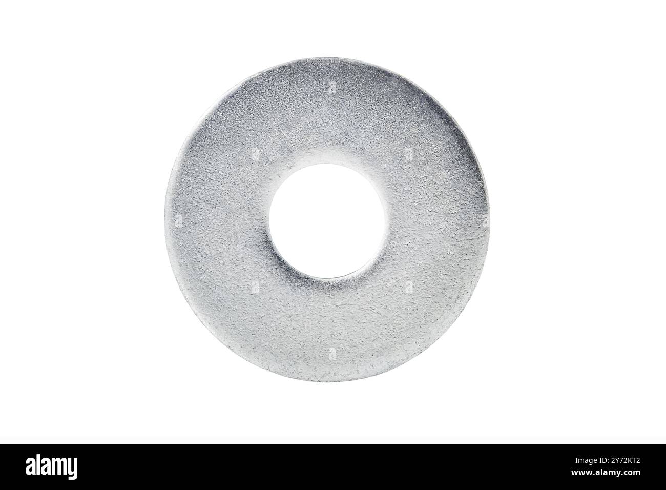 metal round washer, isolated on white background with clipping path ...