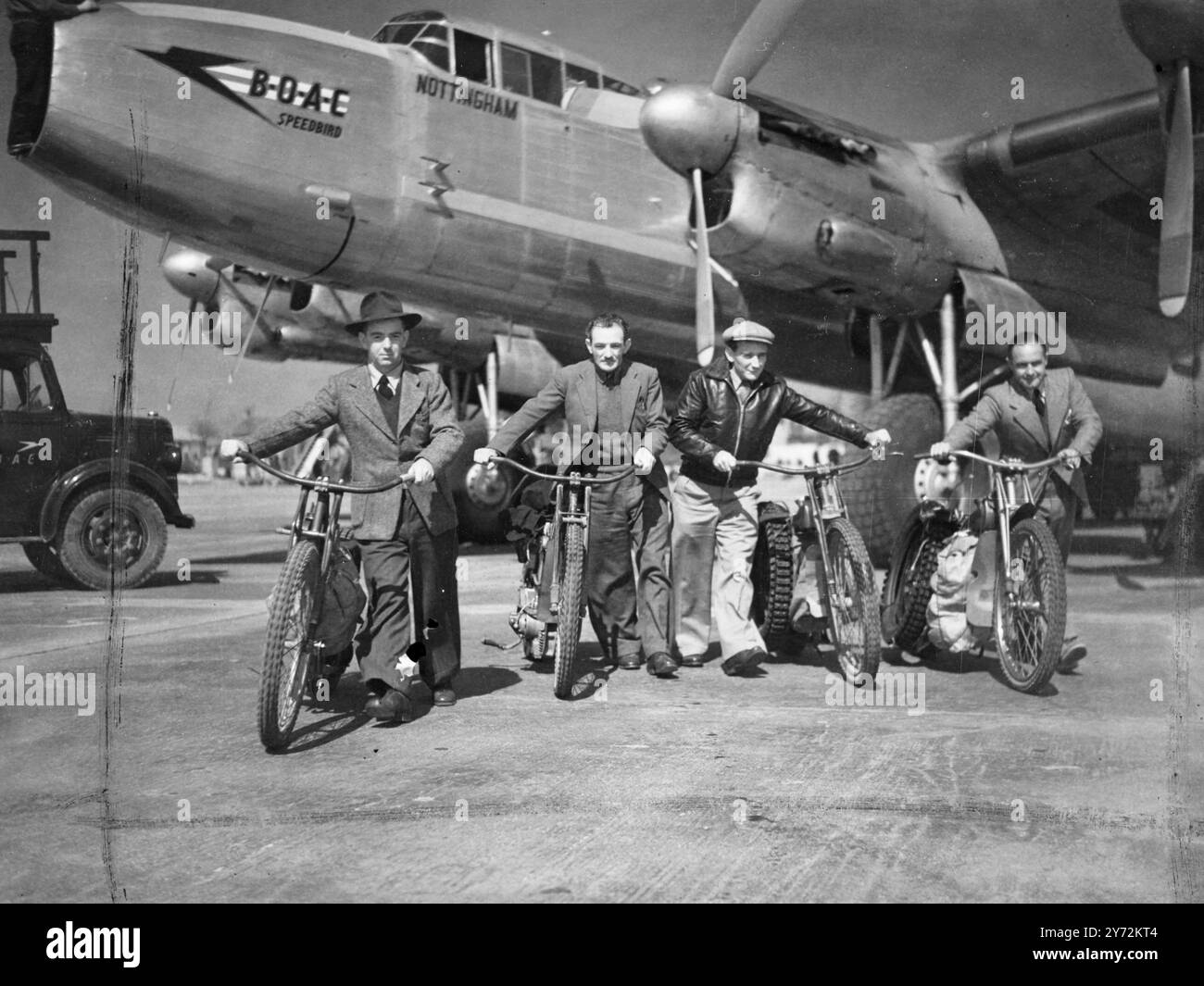 4 of Australia's leading Speedway Riders, who are to ride at Harringay ...