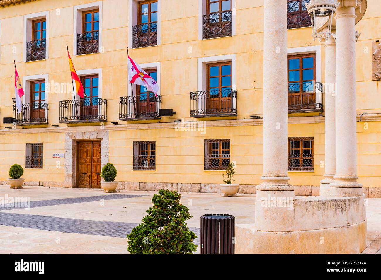 Palace of the Dukes of Riánsares, current Town Hall, located in the ...