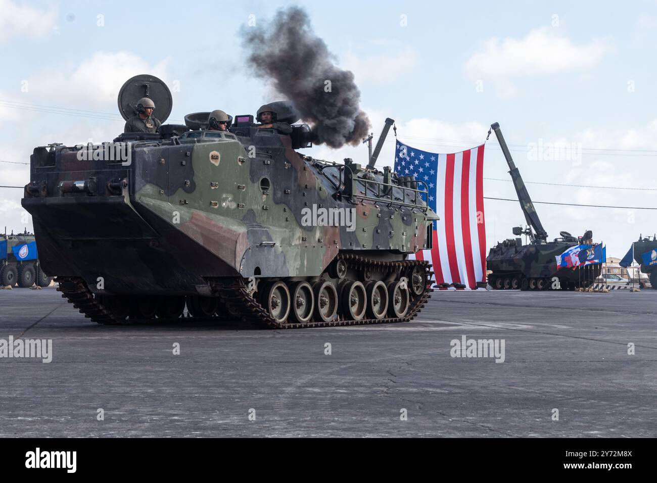 U.S. Marines with 3rd Assault Amphibian Battalion, 1st Marine Division ...
