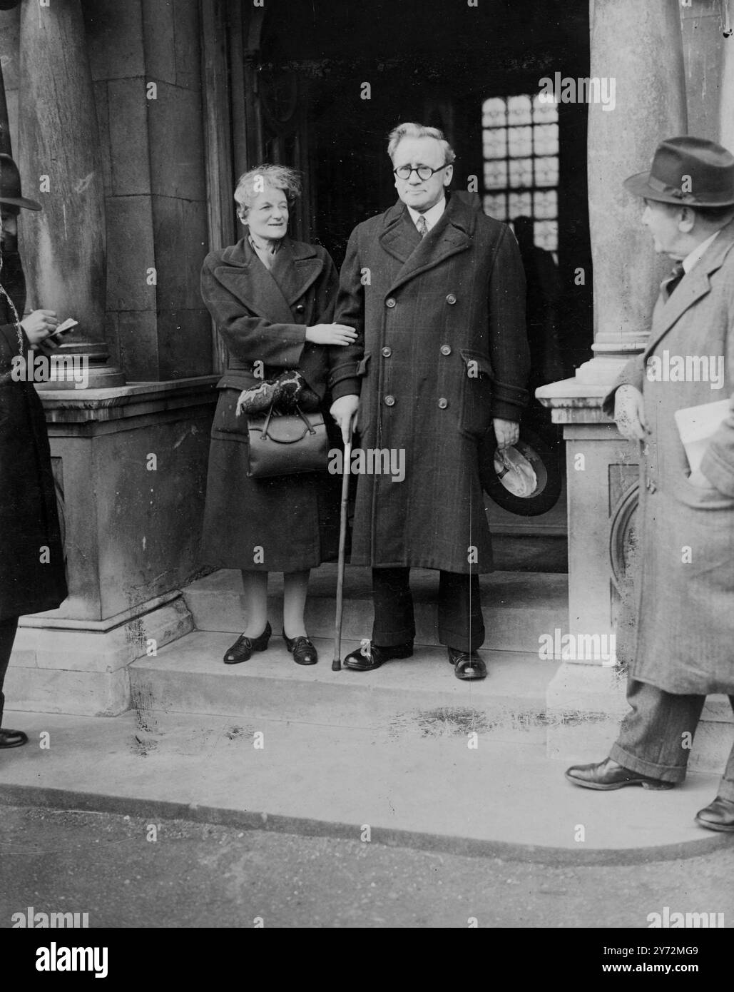 Mr Herbert Morrison, Lord president of the Council, left the London ...