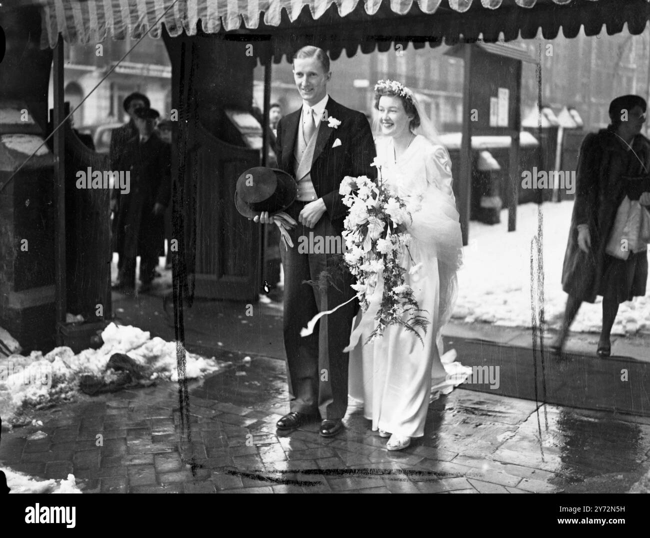 White wedding. The marriage between Captain John Newlyn Marshall ...