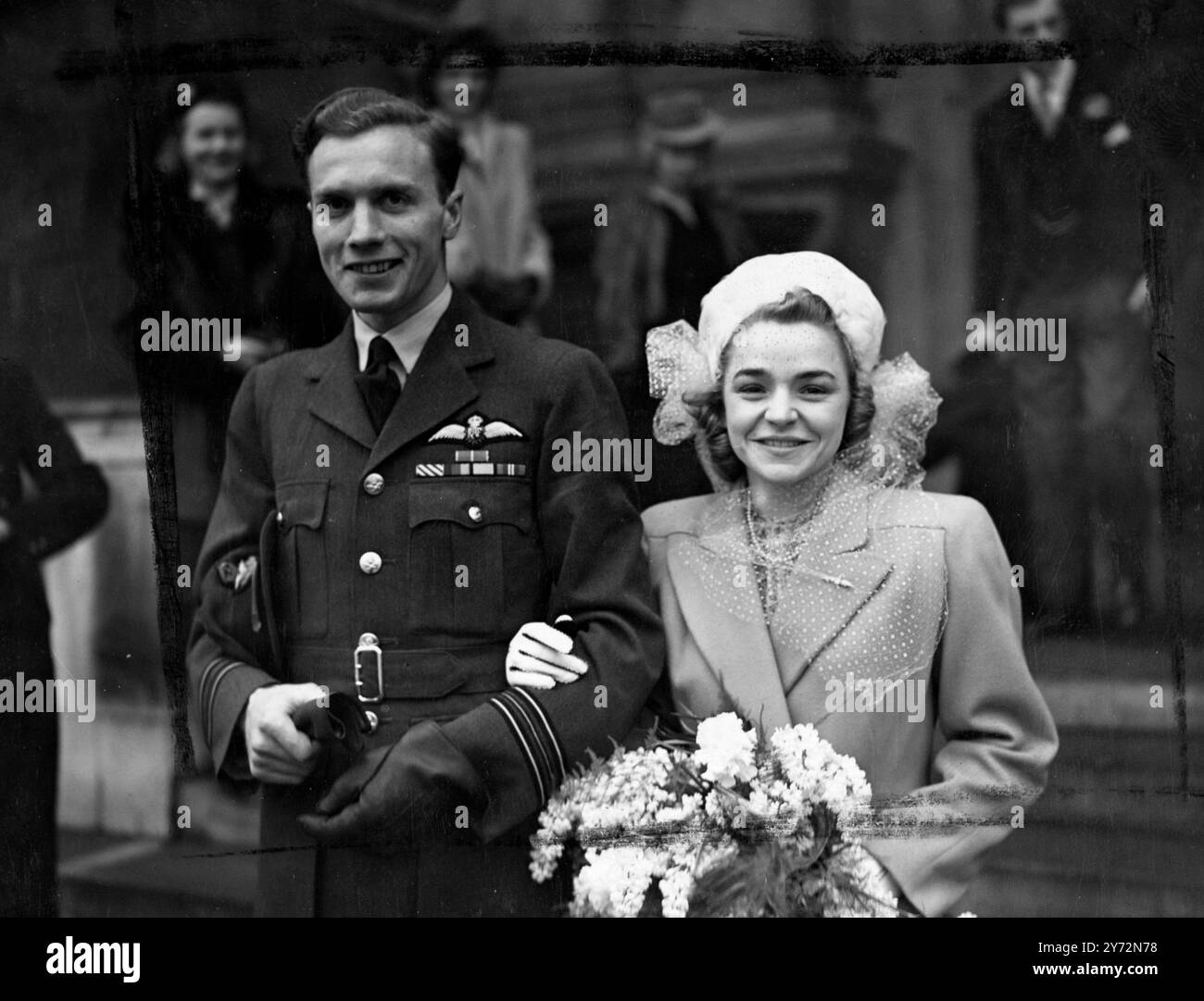 Brompton Oratory wedding. Squadron leader Charles Lofthouse, , OBE, DFC ...
