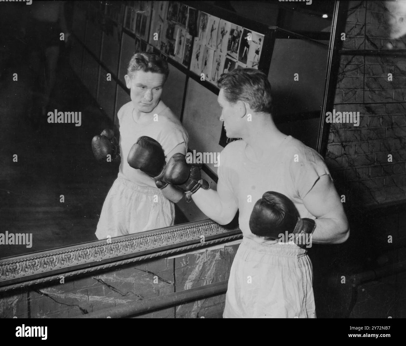 Equal match. Stephane Olek, the French Polish heavyweight, looks ...