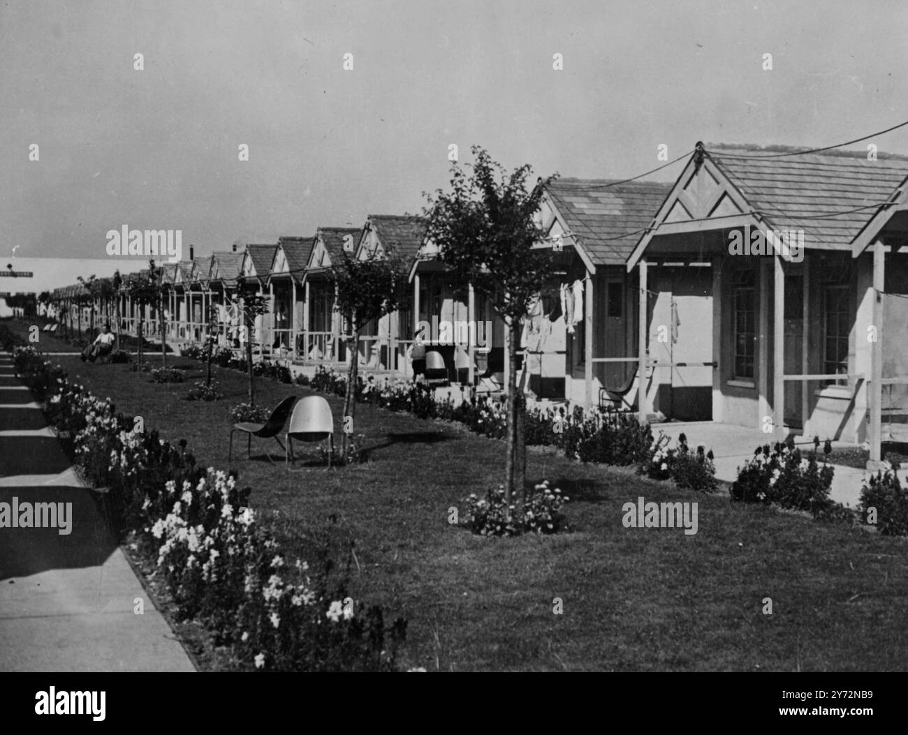 Butlins holiday camp, Skegness. Chalet accommodation. Dining area Stock ...