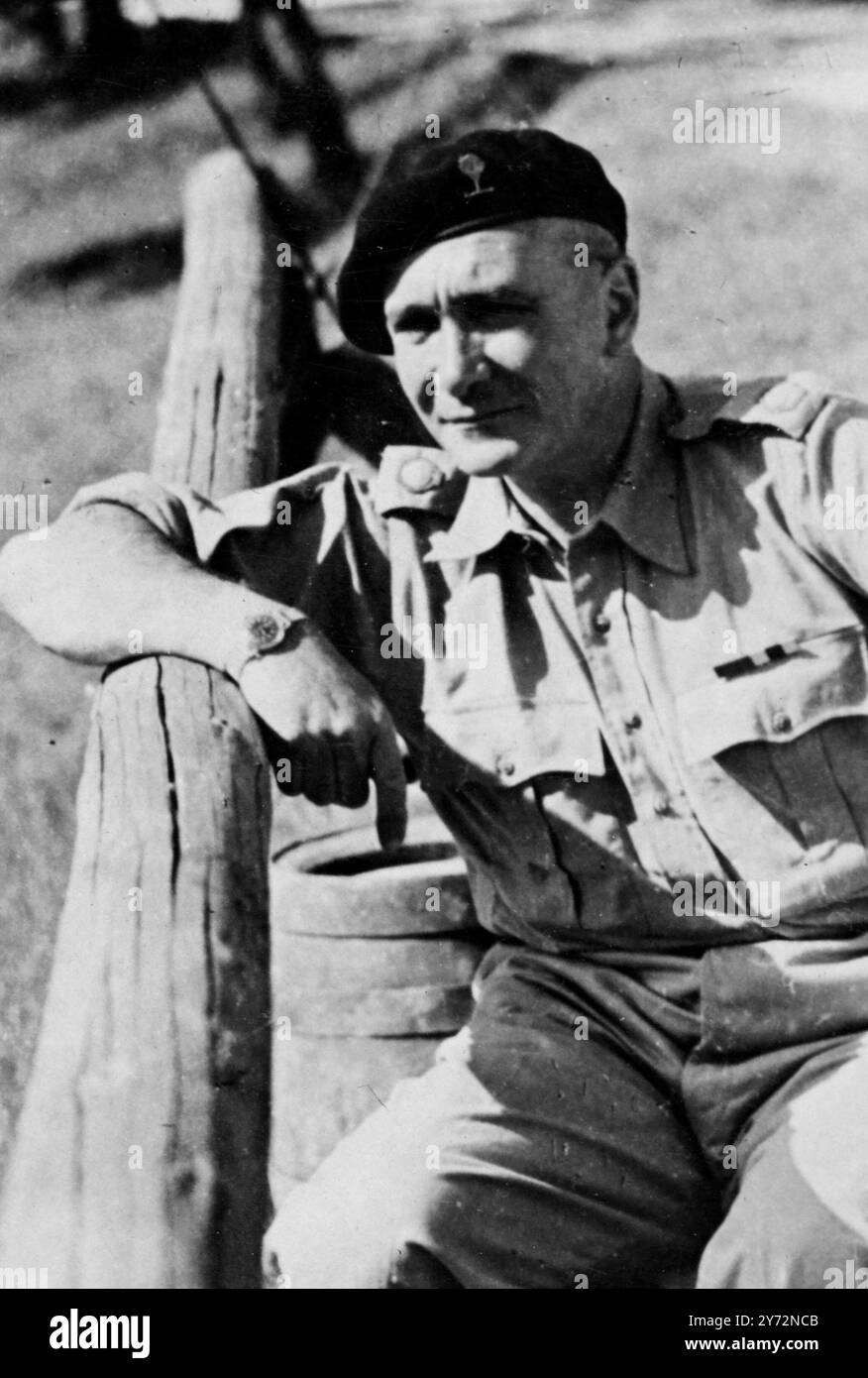 Lieutenant Colonel Peniakoff gallant leader of the world's smallest but ...