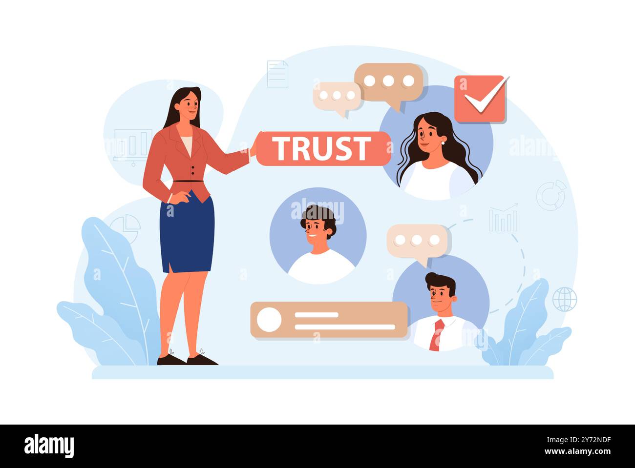 Company credibility. Brand reputation based on customer loyalty and ...