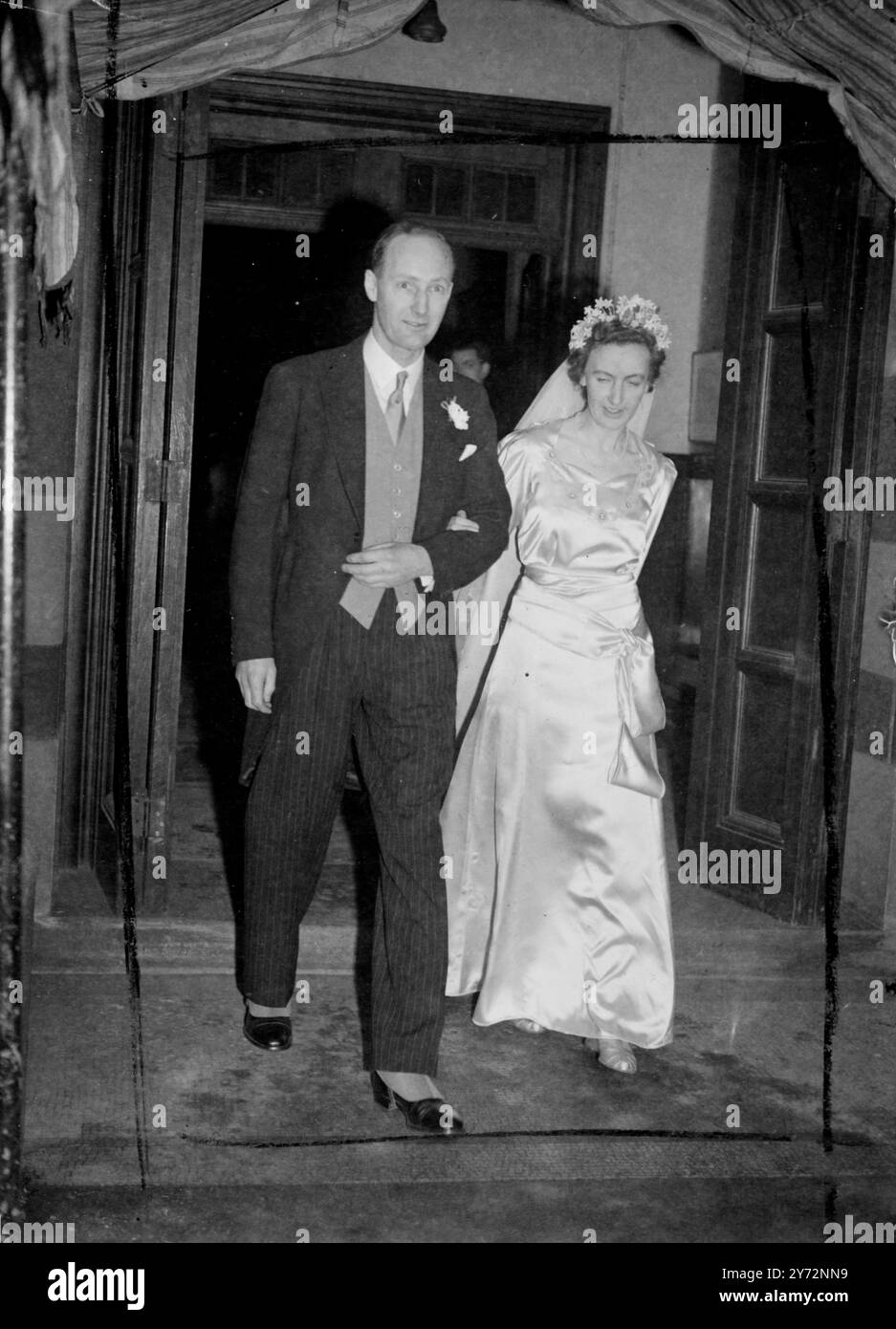 Today's wedding. Mr Simon Buxton. Second son of the late Commander B ...