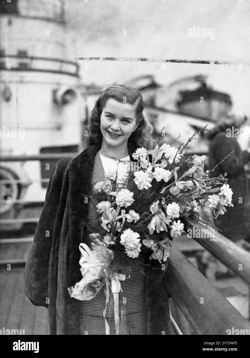 A champion goes home. Barbara Ann Scott, 18-year-old Canadian world ...