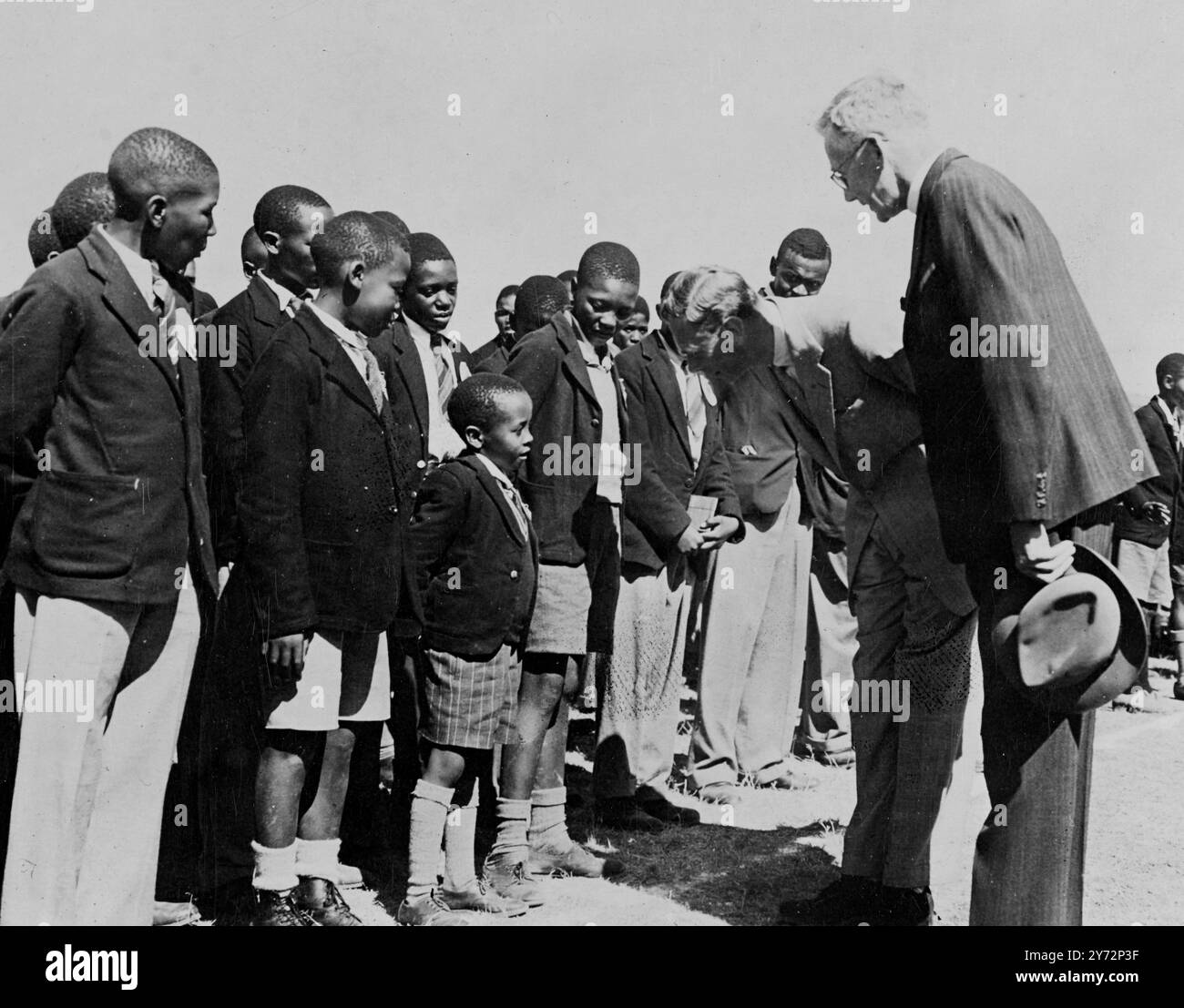 Royal family at native rally. One a great plateau, 2 miles outside King ...