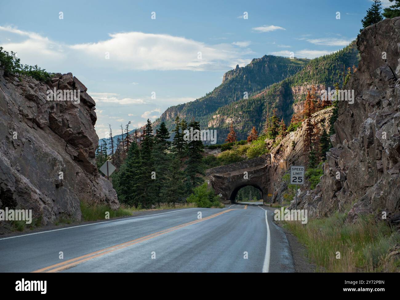 The highway tunnel on US 550 (the "Million Dollar Highway) above Ouray ...