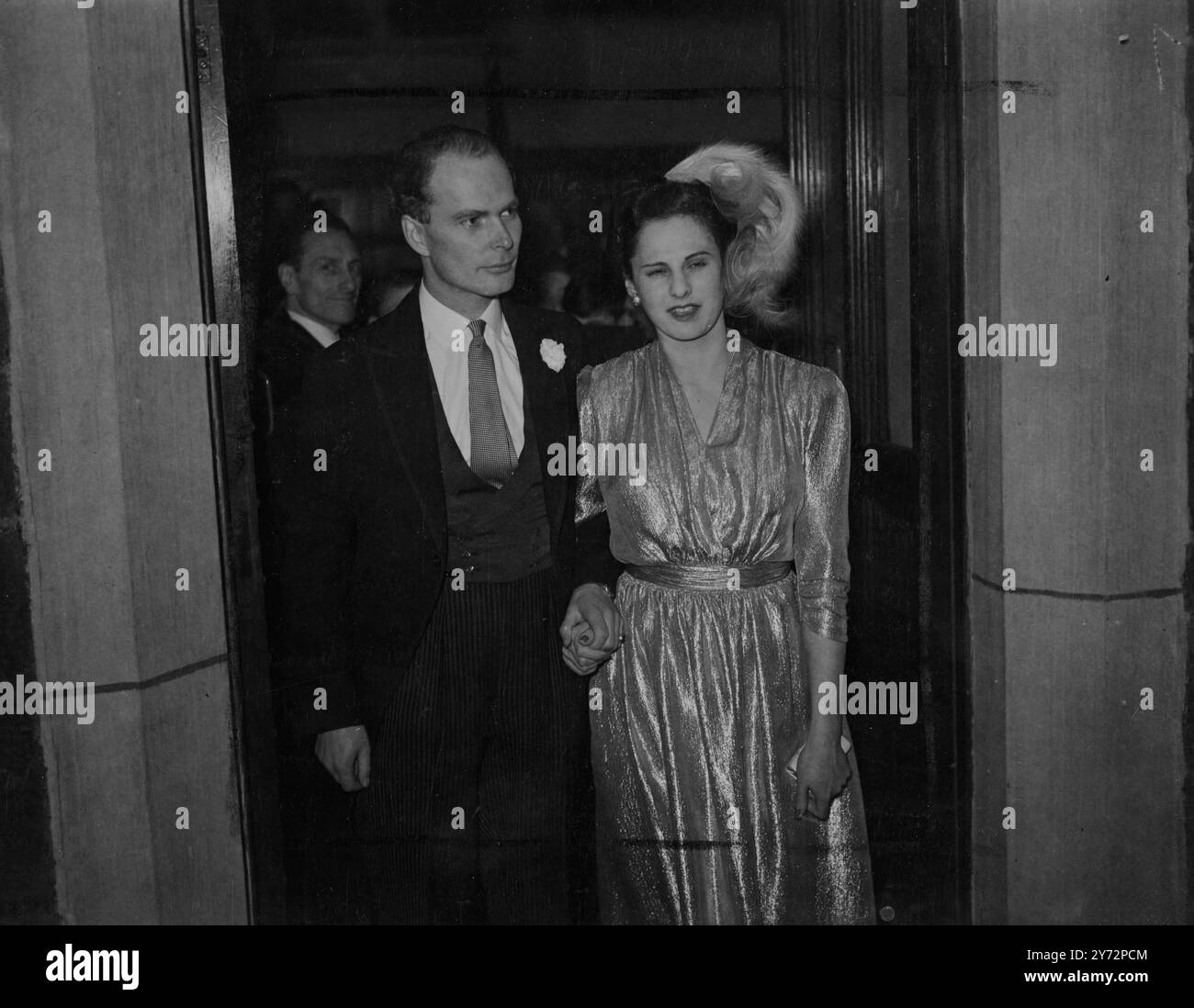 King's Chapel wedding. Wing Commander D H T Hildyard, of Flintham ...
