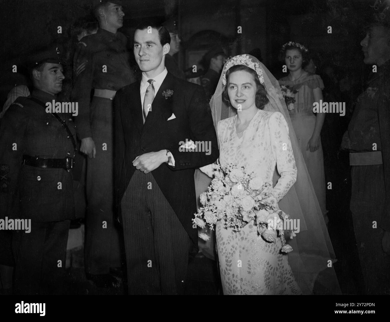 Valentine's Day wedding. Captain Roger William Humphries was married to ...