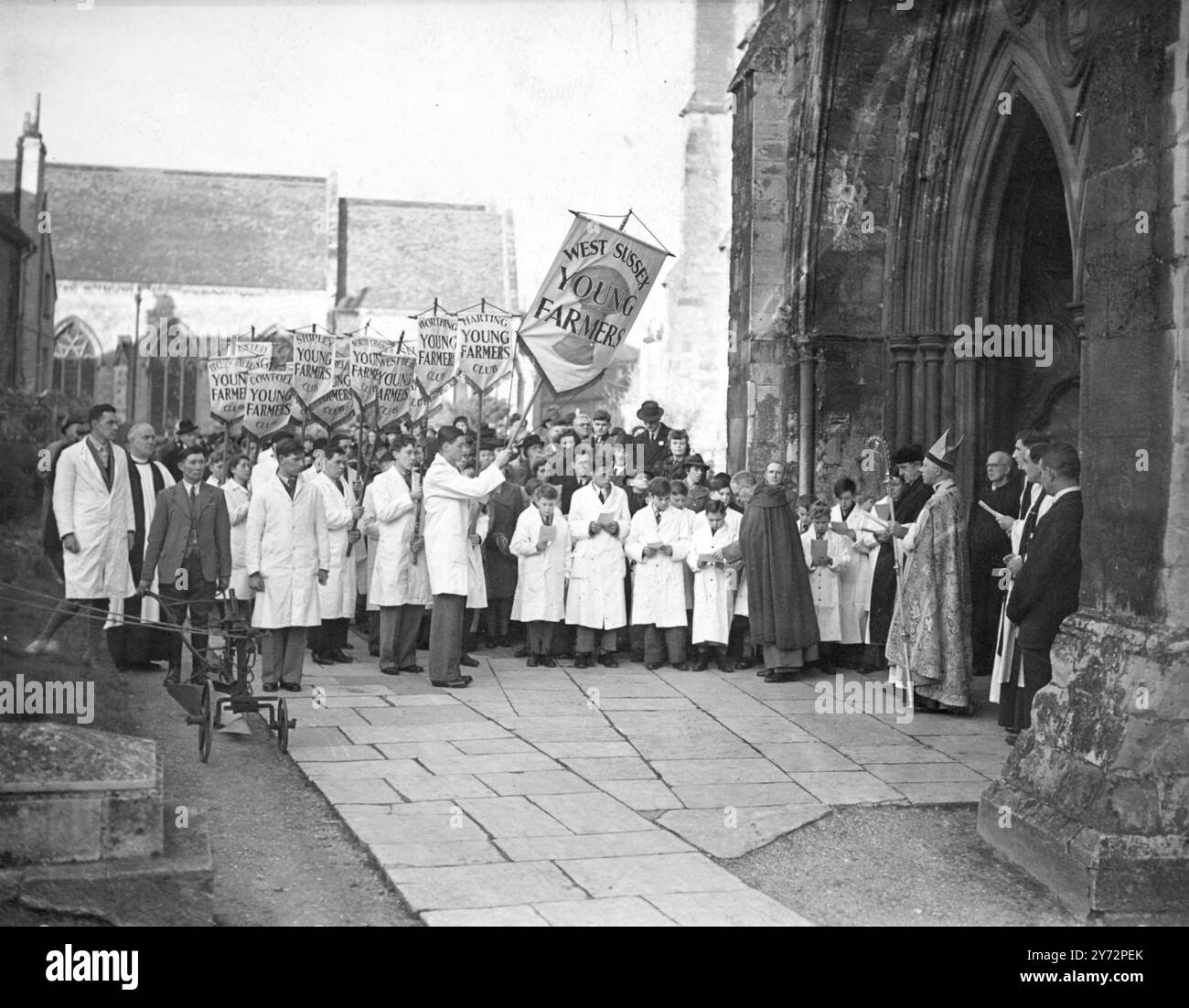 Blessing the plough at Chichester Cathedral. The ancient ceremony of ...