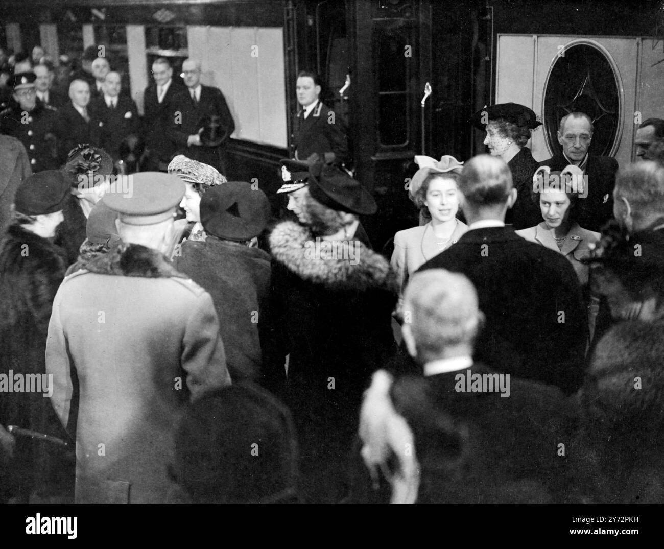 The Royal tour. The King and Queen, accompanied by Princess Elizabeth ...