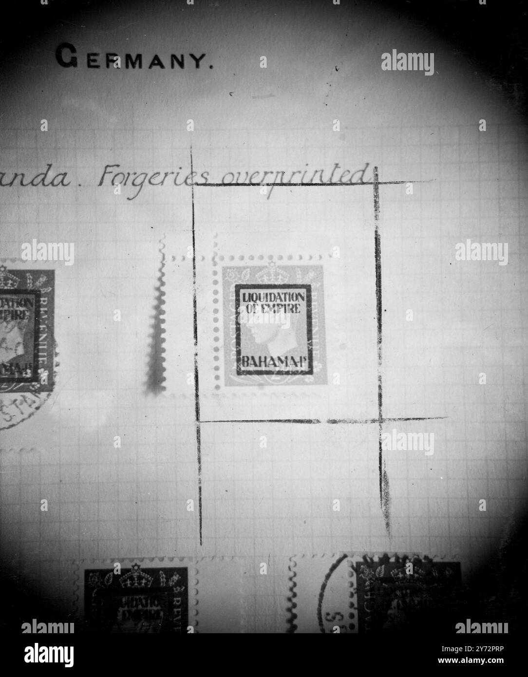 German forgeries of British 'Stamps'. Twenty nine travesties and ...