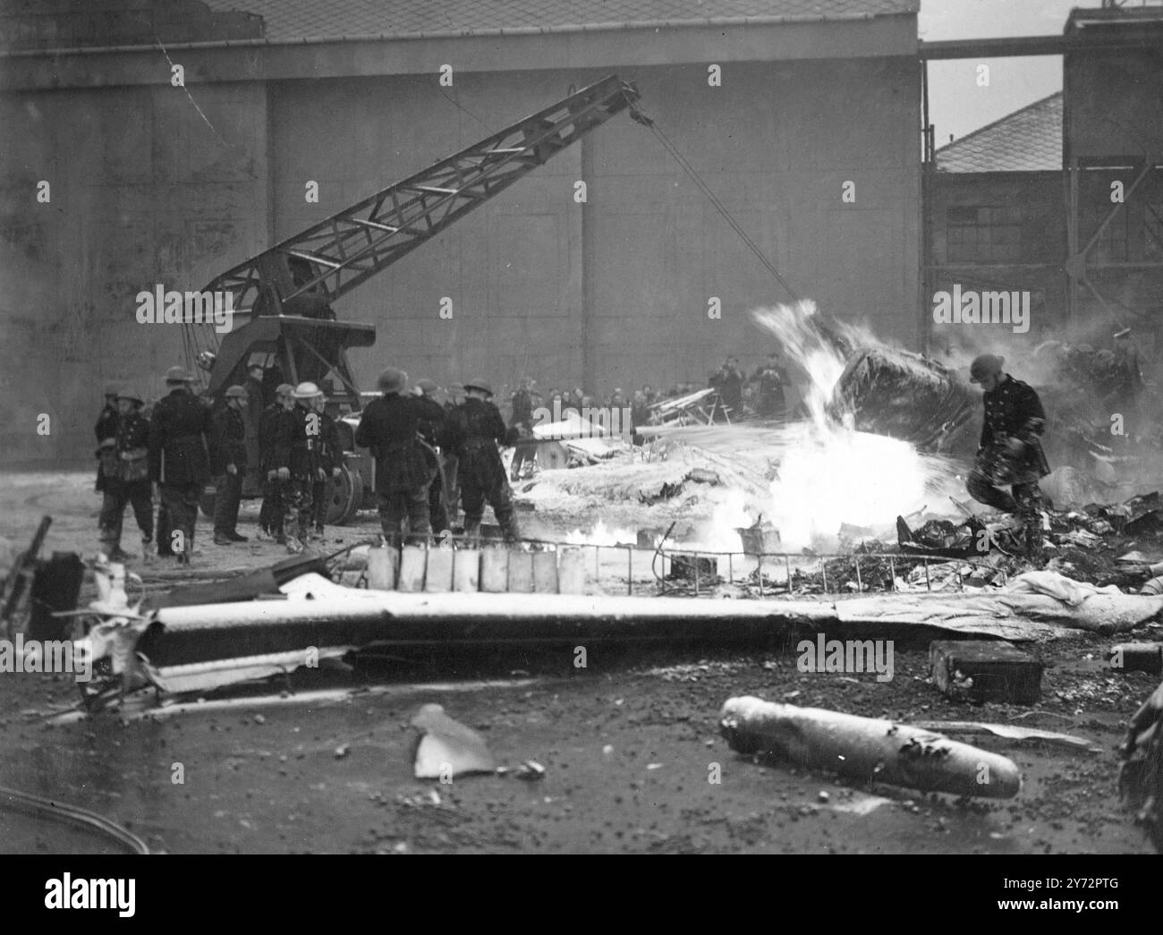 Croydon Dakota crash. Eleven lives were lost in five people saved when ...