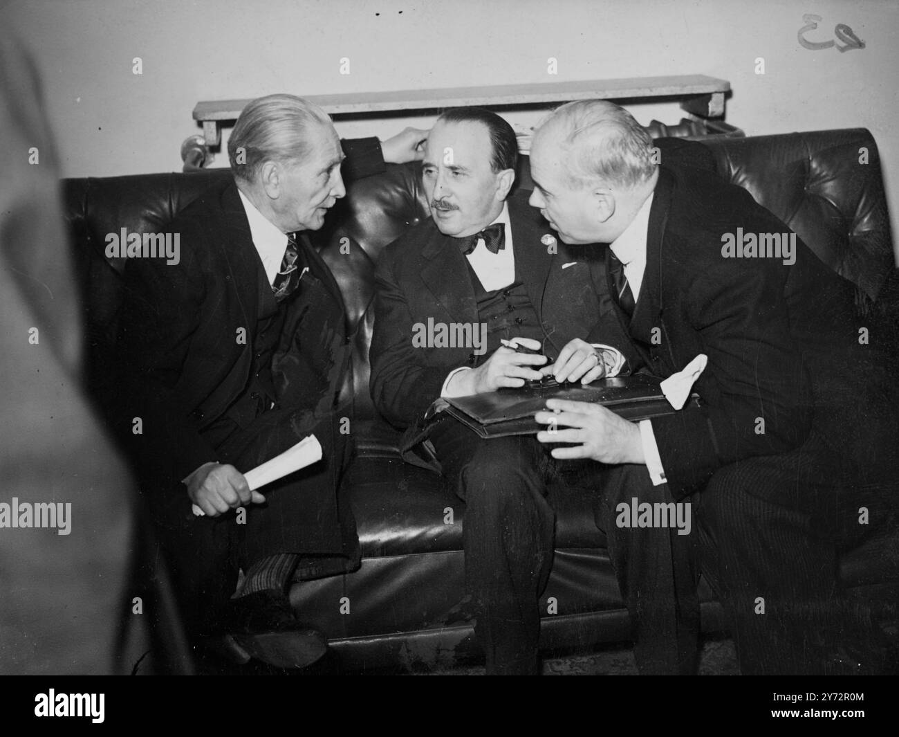 Get togethr at today's conference. During a recess at today's meeting ...