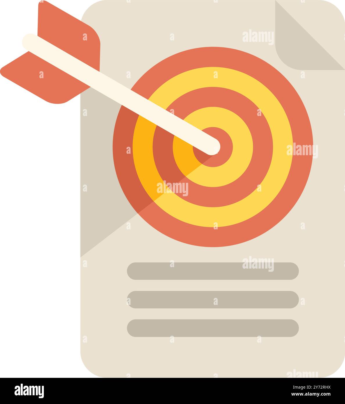 Illustration of mission objectives and goal achievement hi-res stock ...