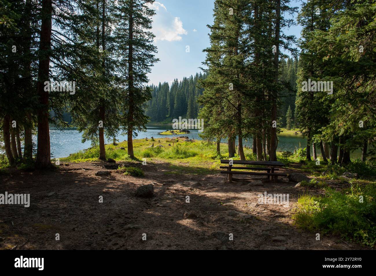 The Weir and Johnson campground at Sackett Reservior on Colorado's ...