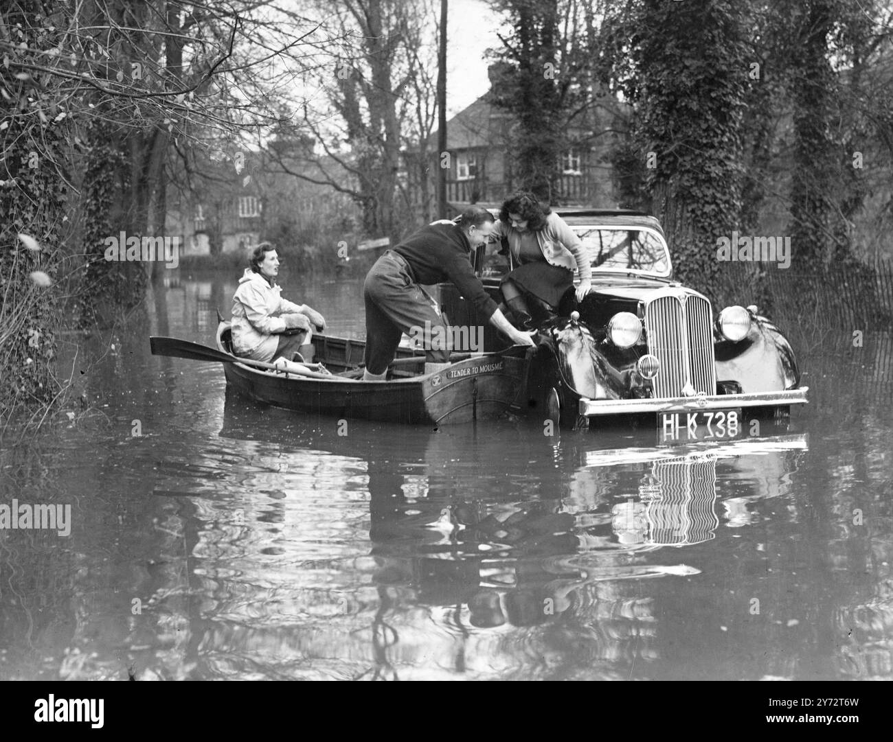 A wide area of Berkshire lies underwater following the overflowing of ...