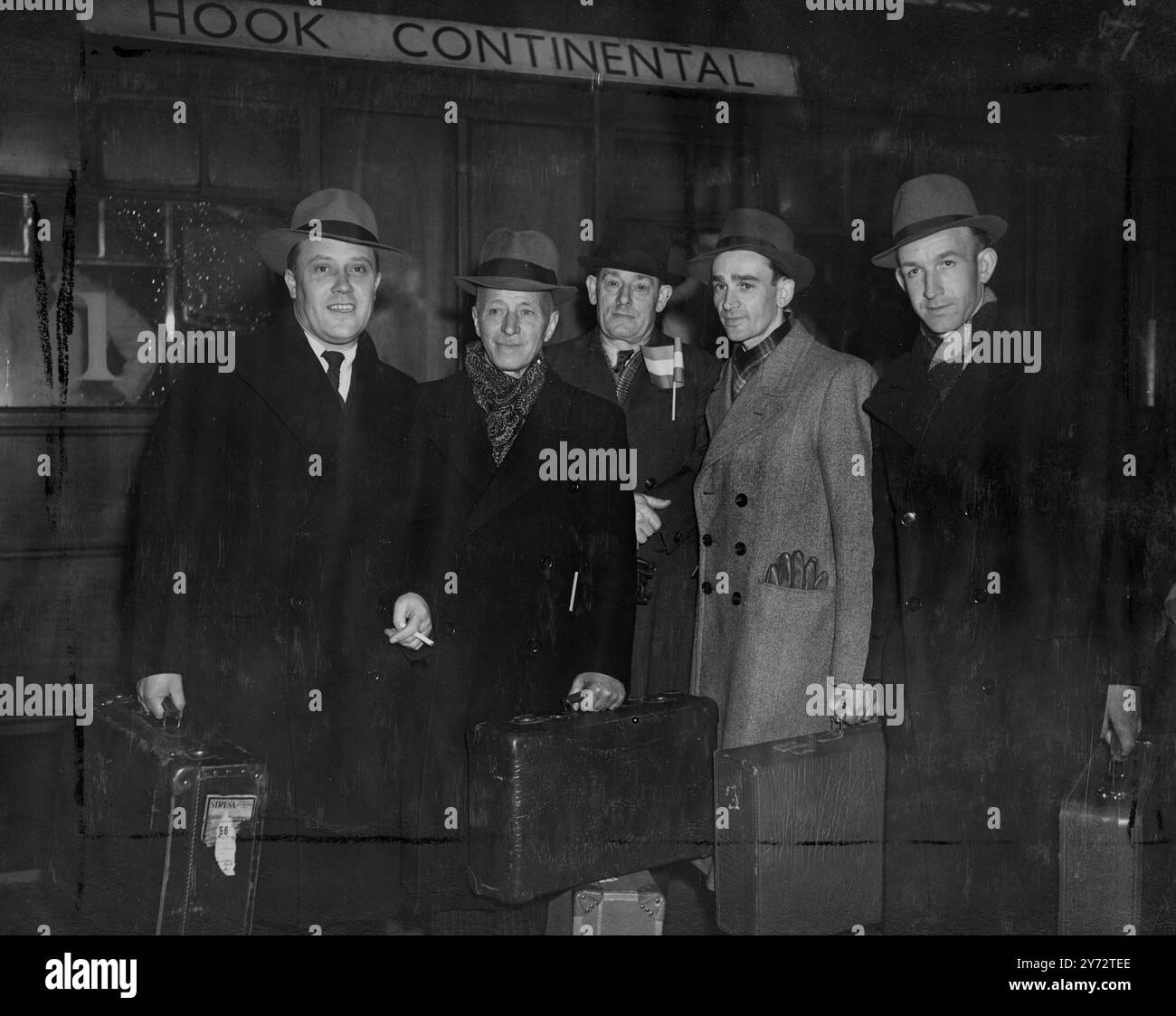 A part of Dutch miners arrived at Liverpool Street station from Holland ...
