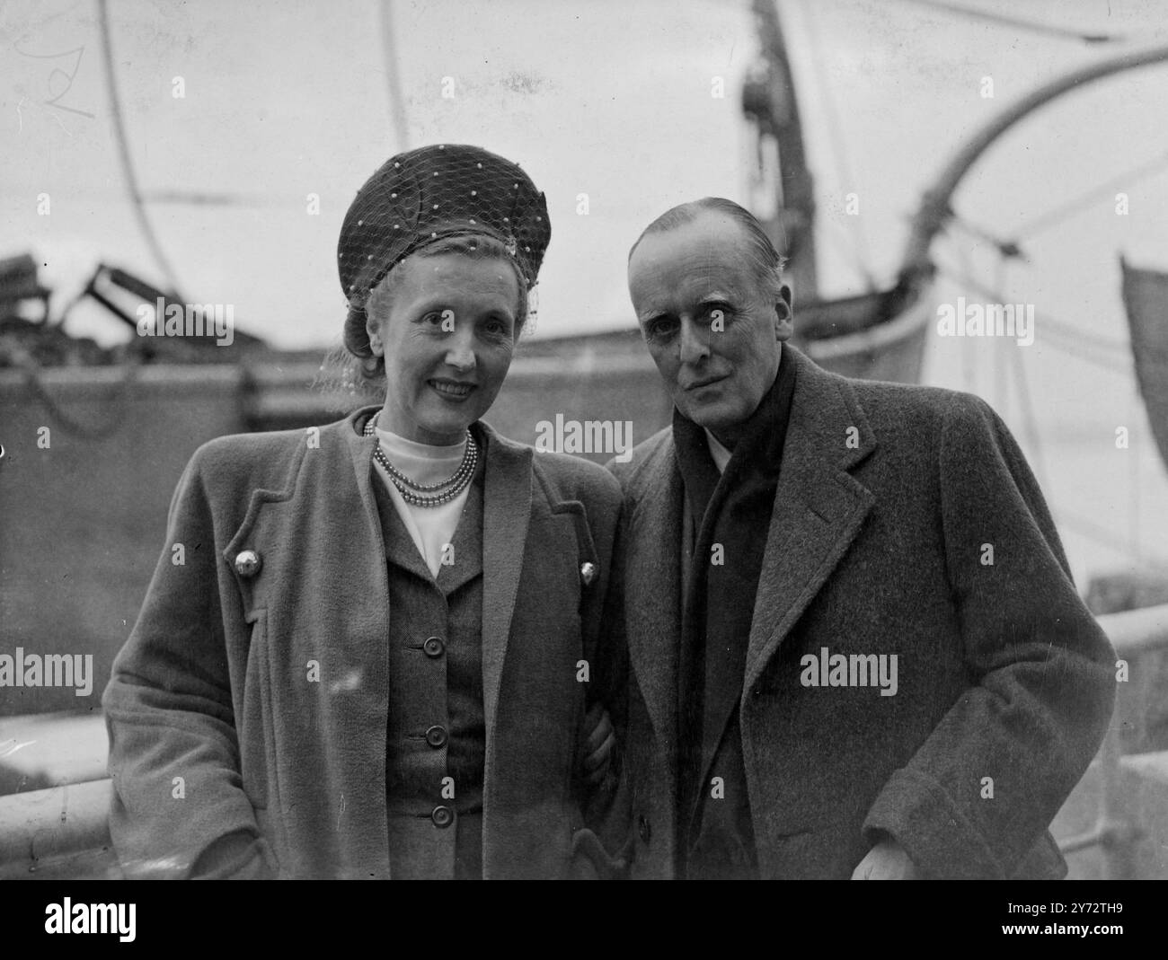 Mr and Mrs Eric Coates returning from the i Nternational Conference of ...