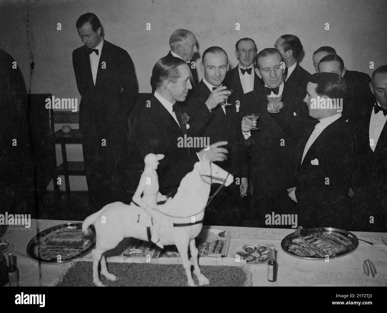 The retirement from riding circles of famous jockeys Harry Wragg, Bobby ...