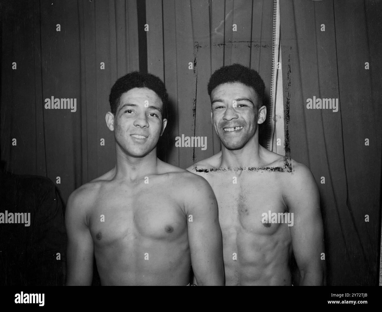 Dick Turpin - British middleweight boxer (right) and his younger ...