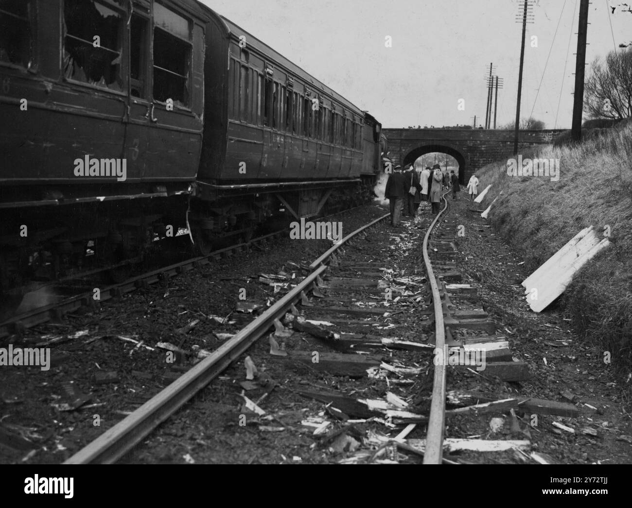 Main line between london and glasgow Black and White Stock Photos ...